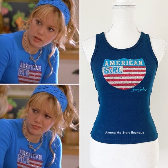 Tops | Rare Early 200s Embellished Tank Top Alt Aso Hilary Duff As ...